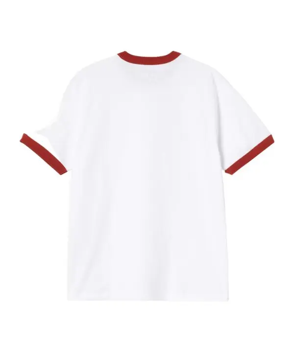 Carhartt Work In Progress S/s Ip Ringer Logo T-shirt - White/red/red