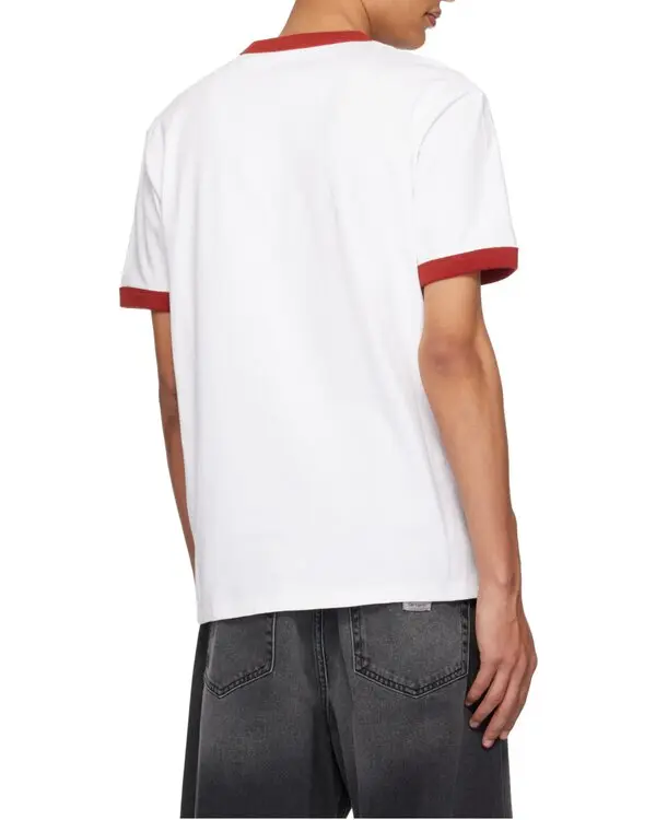 Carhartt Work In Progress S/s Ip Ringer Logo T-shirt - White/red/red