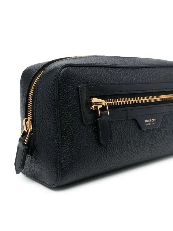 TOM FORD Logo Printed Zip-up Toiletry Bag
