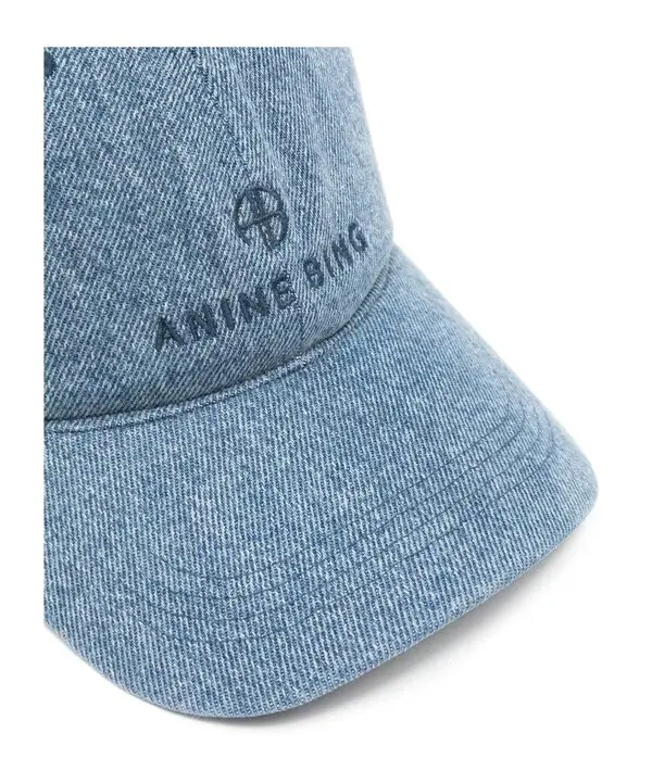 ANINE BING Logo Embroidered Baseball Cap