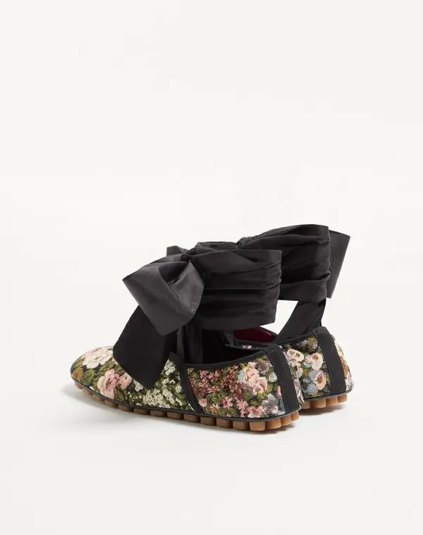 Valentino Garavani Rythmika Ballerina In Après L'hiver Jacquard Fabric
