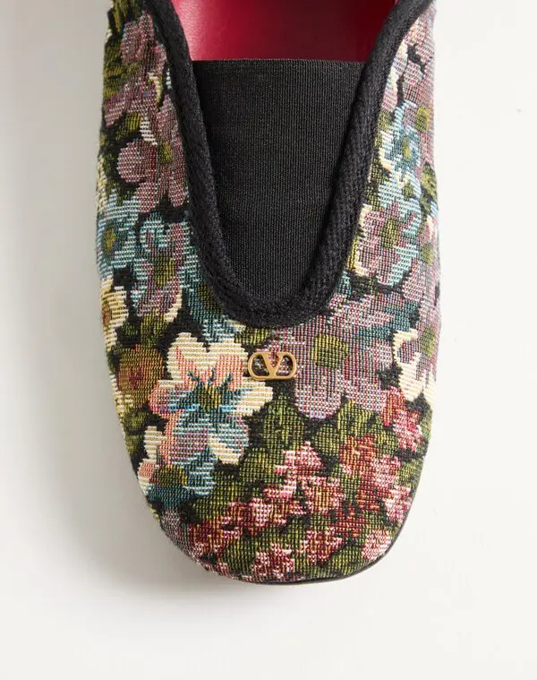 Valentino Garavani Rythmika Ballerina In Après L'hiver Jacquard Fabric
