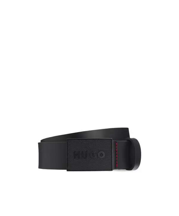 Hugo Boss Belt With Plaque Buckle