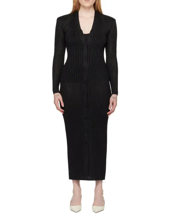 TOM FORD Metallic-threading Knitted Maxi Dress