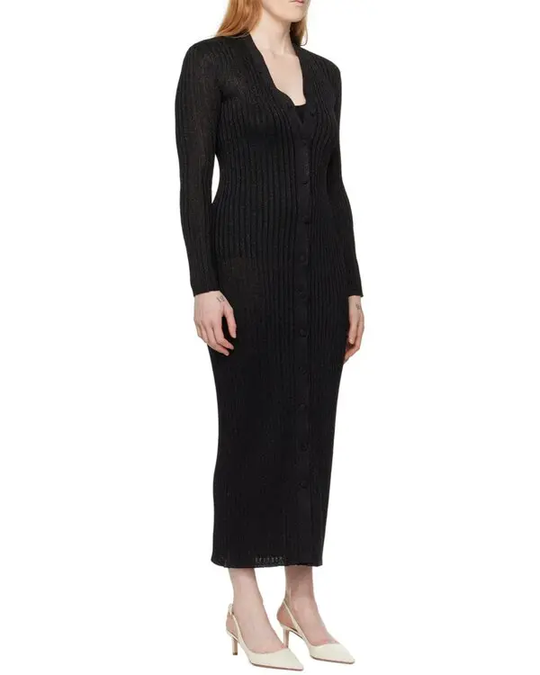 TOM FORD Metallic-threading Knitted Maxi Dress