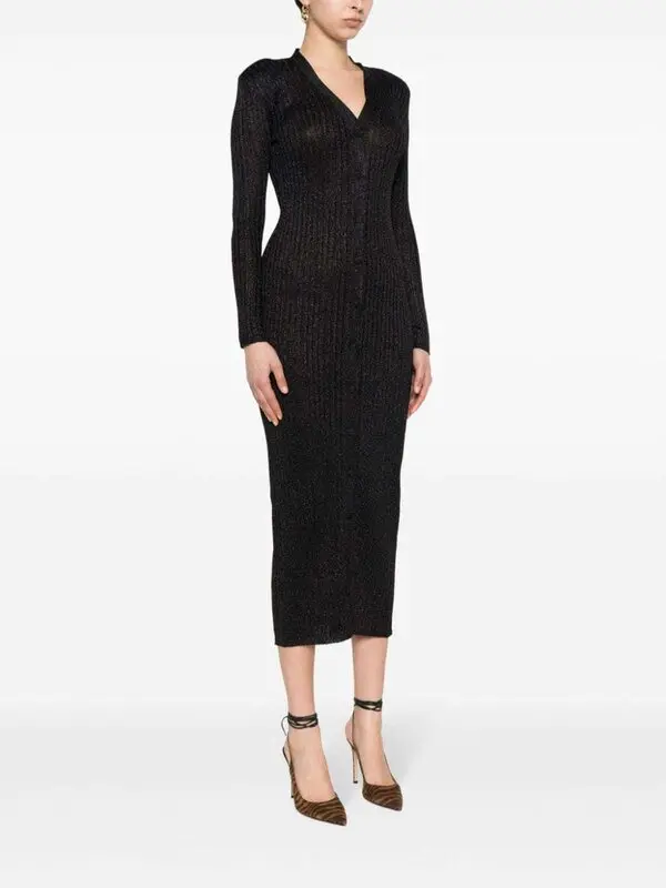 TOM FORD Metallic-threading Knitted Maxi Dress