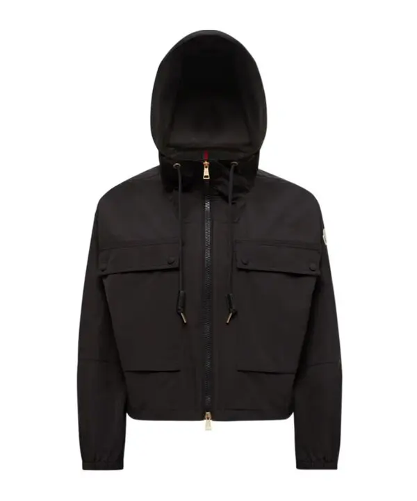 Moncler Logo Patch Zip-up Jacket