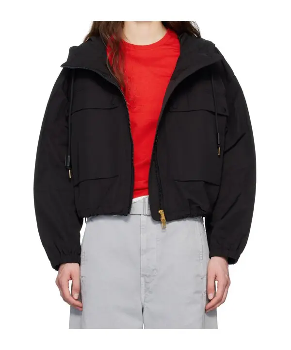 Moncler Logo Patch Zip-up Jacket