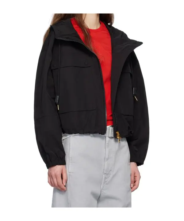 Moncler Logo Patch Zip-up Jacket