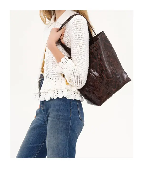 Chloé Spin Tote Bag - Brown