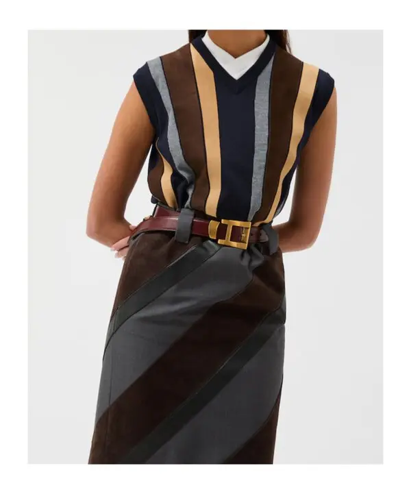 Versace Patchwork Knitted Vest