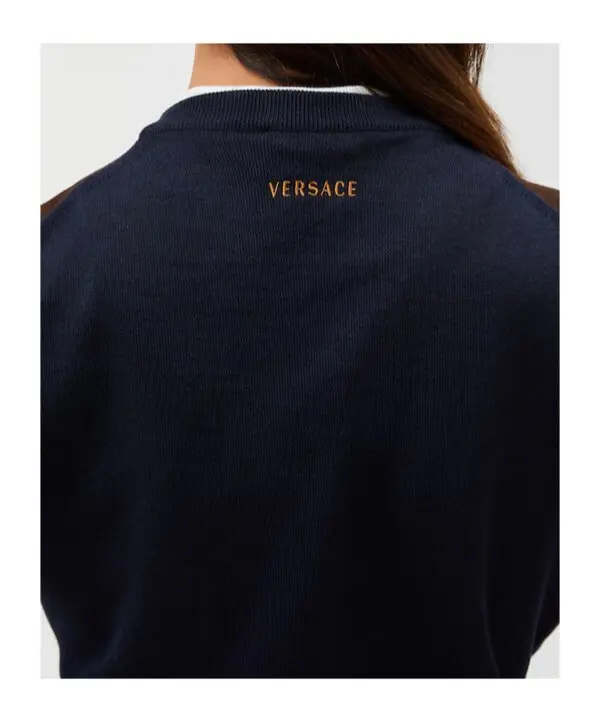 Versace Patchwork Knitted Vest
