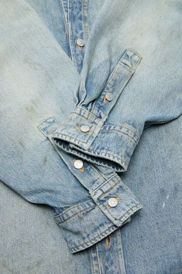Acne Studios Distressed Denim Shirt