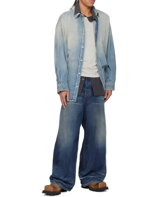 Acne Studios Distressed Denim Shirt