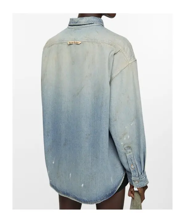 Acne Studios Distressed Denim Shirt