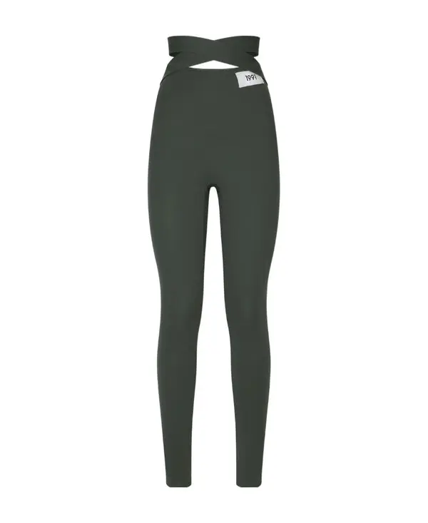 Dolce & Gabbana Crossover-strap High-waisted Leggings
