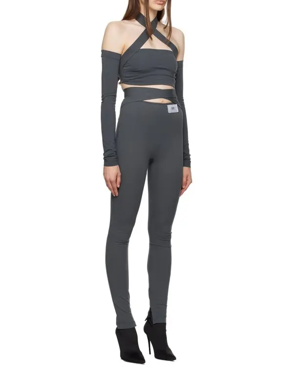 Dolce & Gabbana Crossover-strap High-waisted Leggings