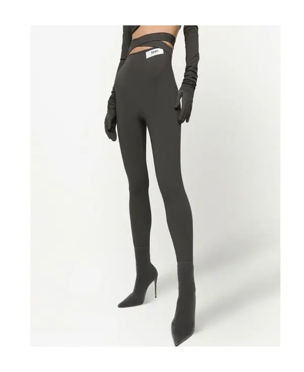 Dolce & Gabbana Crossover-strap High-waisted Leggings