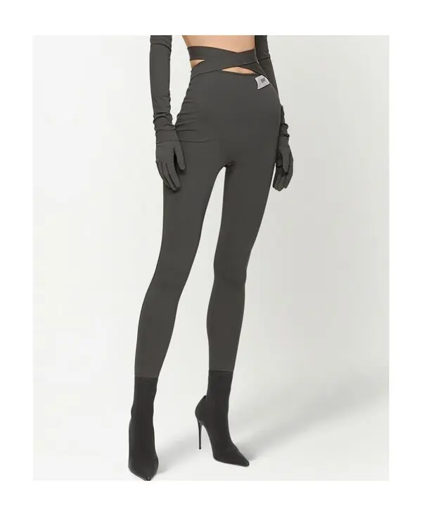Dolce & Gabbana Crossover-strap High-waisted Leggings