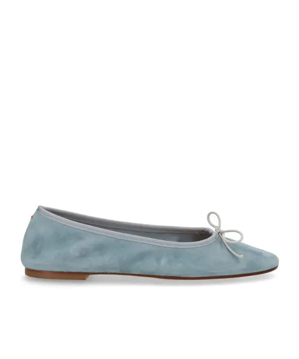 AeydĒ Bow Detailed Slip-on Flats - Gray
