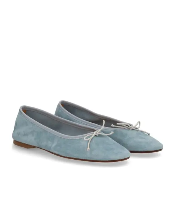 AeydĒ Bow Detailed Slip-on Flats - Gray