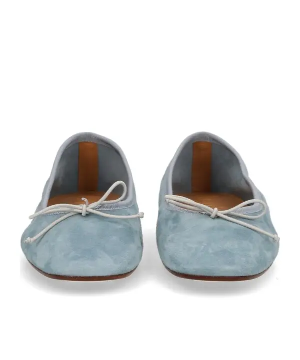 AeydĒ Bow Detailed Slip-on Flats - Gray