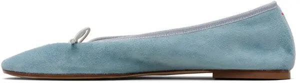 AeydĒ Bow Detailed Slip-on Flats - Gray