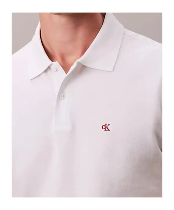 Calvin Klein Embroidered-logo Polo Shirt