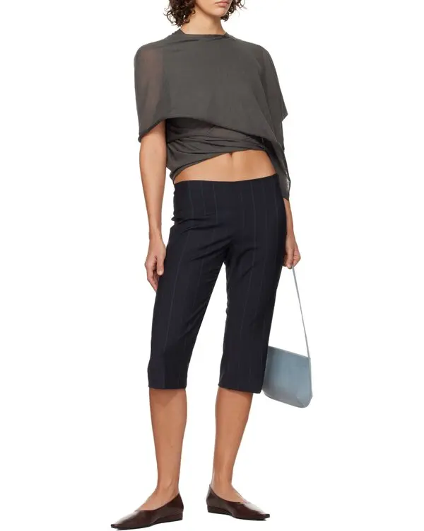Paloma Wool Striped Casual Trousers - Black
