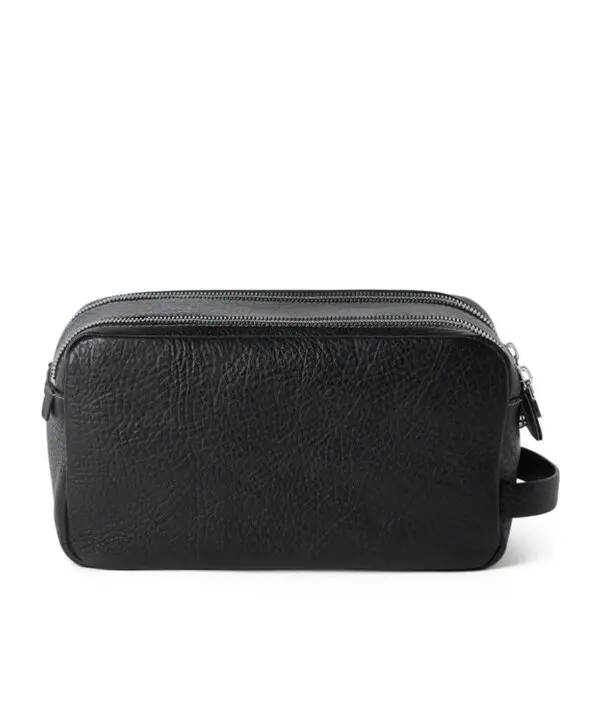 Brunello Cucinelli Zipped Wash Bag - Black
