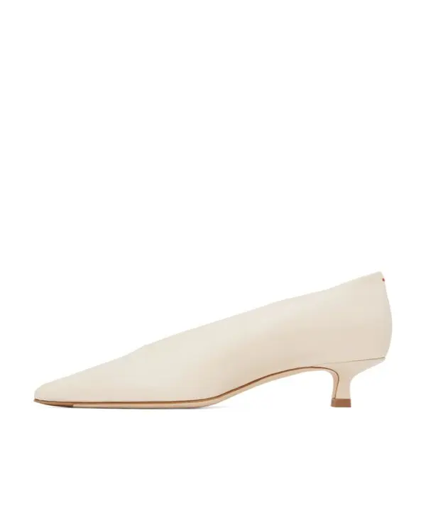 AeydĒ Logo Low-heeled Pumps - White