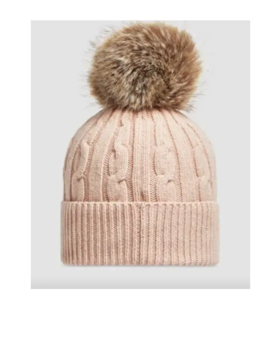 Moncler Logo Patch Pompom Detailed Beanie