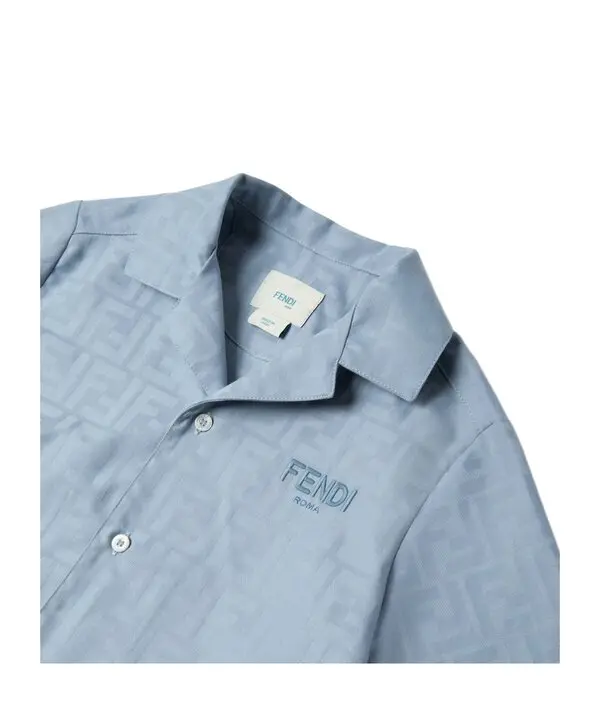 Fendi Ff Logo-jacquard Shirt