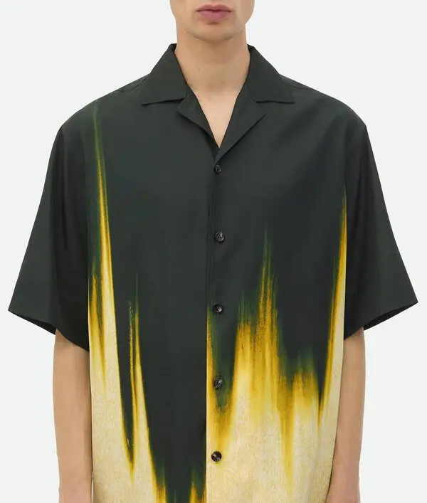 Bottega Veneta Viscose Degrade Petal Print Shirt