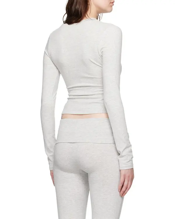 SKIMS Long-sleeved T-shirt - White