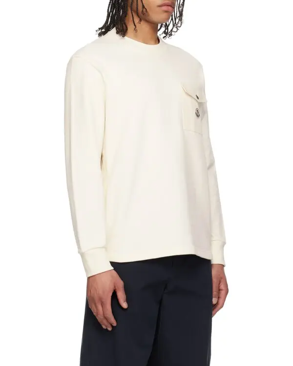 Moncler Logo Patch Chest Pocket Crewneck Sweatshirt