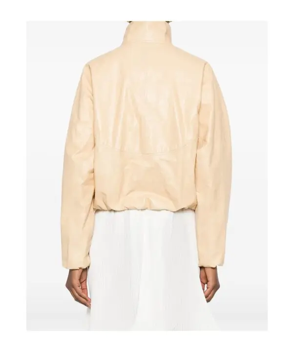 Alaïa High-neck Leather Jacket