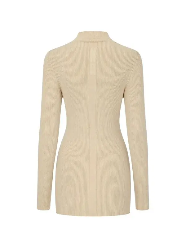 Rick Owens Ribbed-knit High-neck Sweater