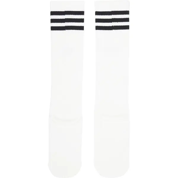 Y3 Logo Stripe Knee High Socks