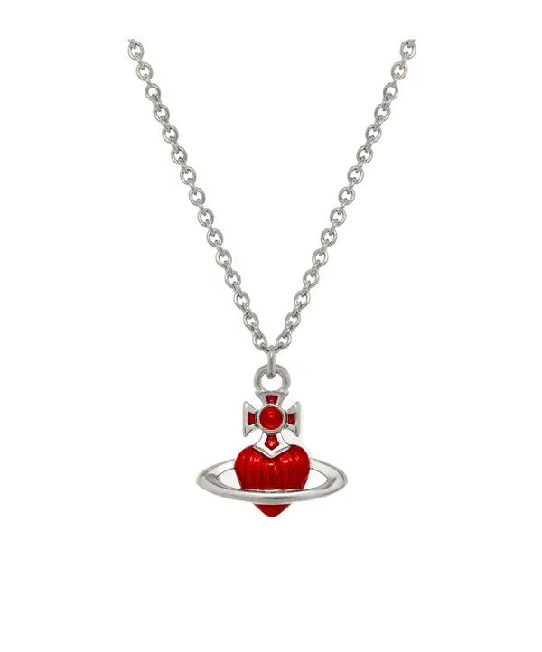 VIVIENNE WESTWOOD Orb Pendant Chained Necklace - Gray