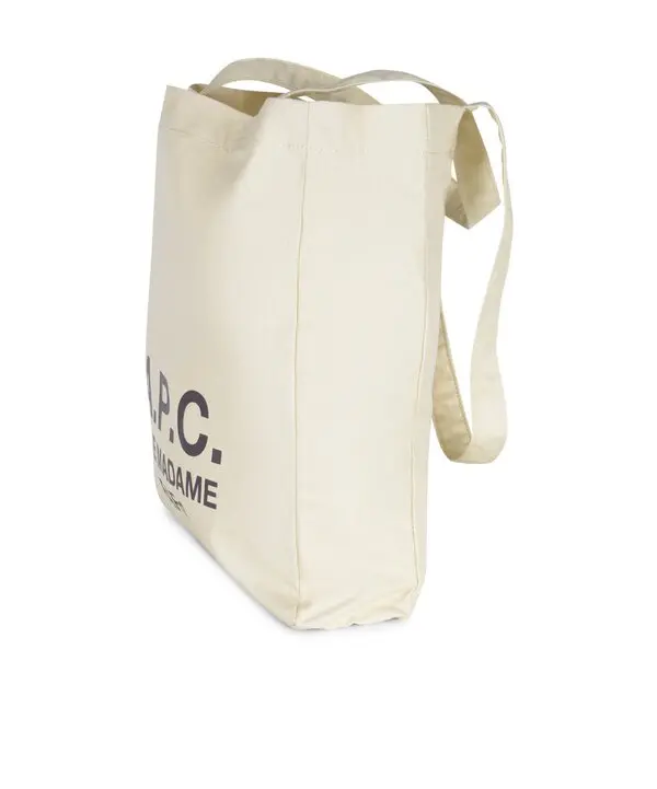 A.p.c. Madame 2.0 Logo Tote Bag - White