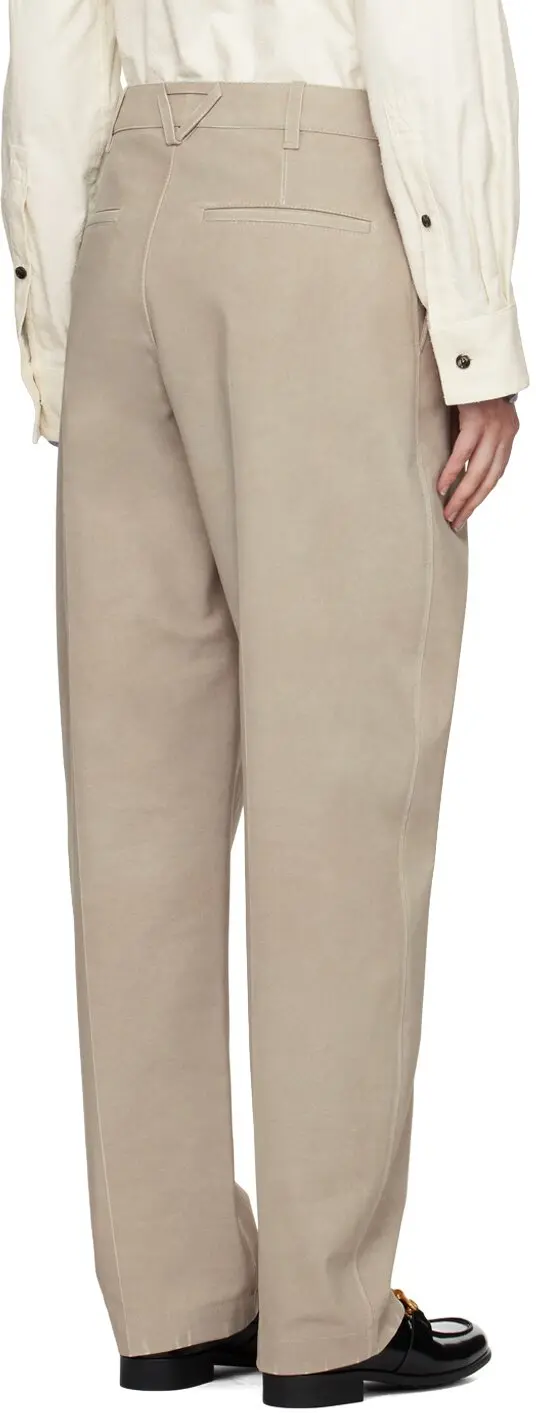 Bottega Veneta Printed Leather Casual Pants