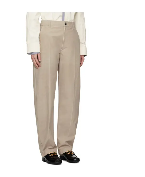 Bottega Veneta Printed Leather Casual Pants