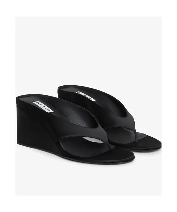 Alaïa Wedge Thong Sandals