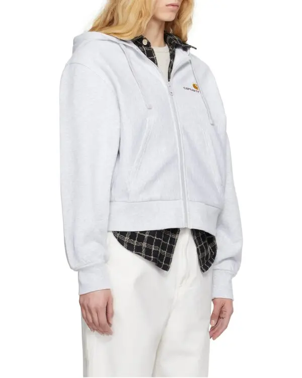 Carhartt Work In Progress American Script Zipped Hoodie