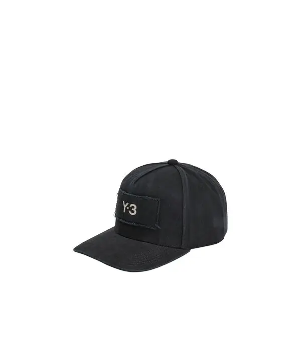 Y3 Race Logo Printed Cap - Black