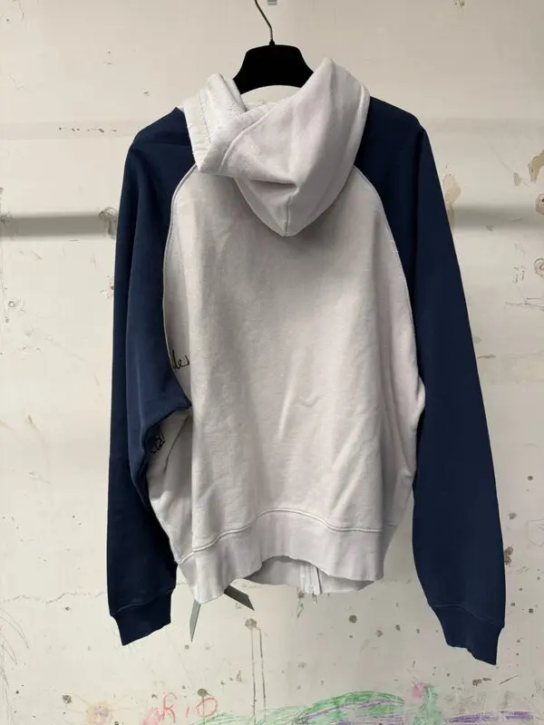Balenciaga Banana Raglan Oversized Zip-up Hoodie - Gray
