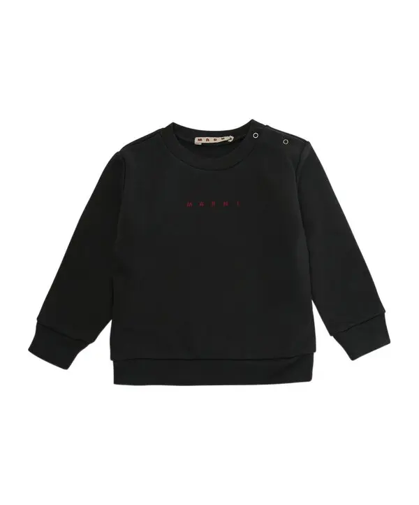 Marni Long-sleeve Crew-neck Sweatshirt - Black