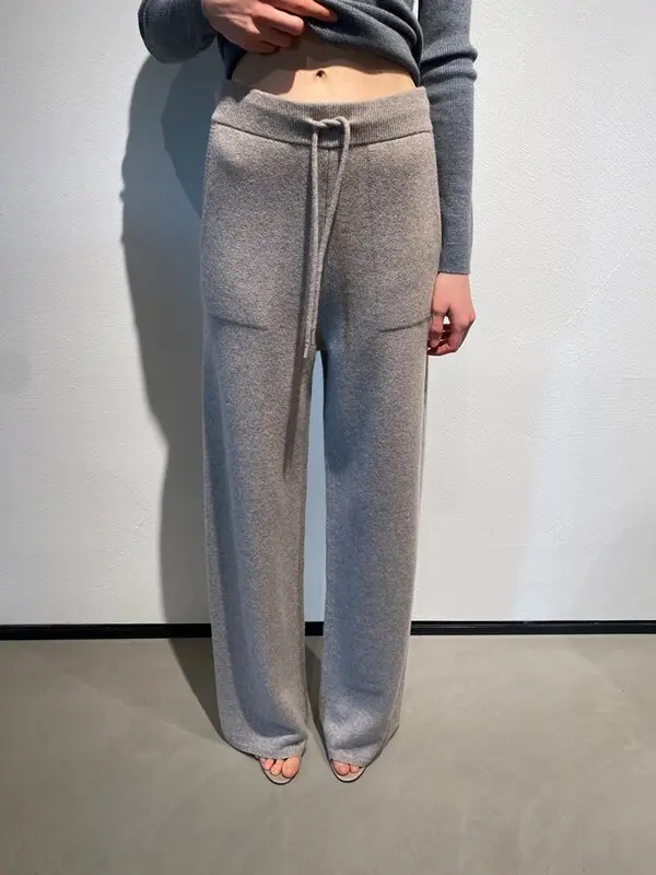 Max Mara Drawstring Casual Pants - Gray