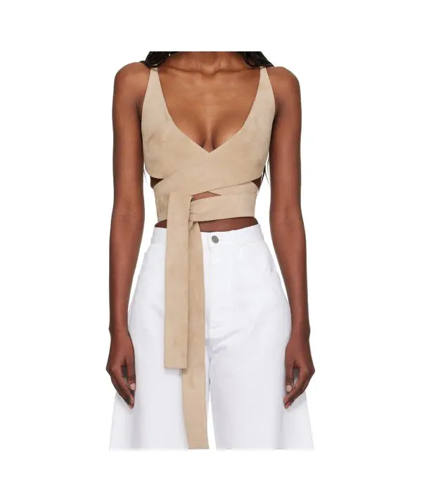 Alaïa Cross Design Top
